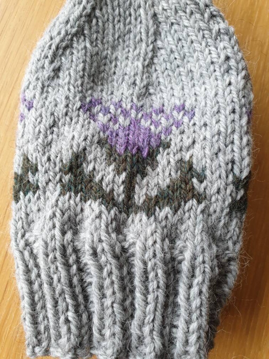 Thistle Hat - Handknitted in Orkney Scotland. Knitted in Wool and ...