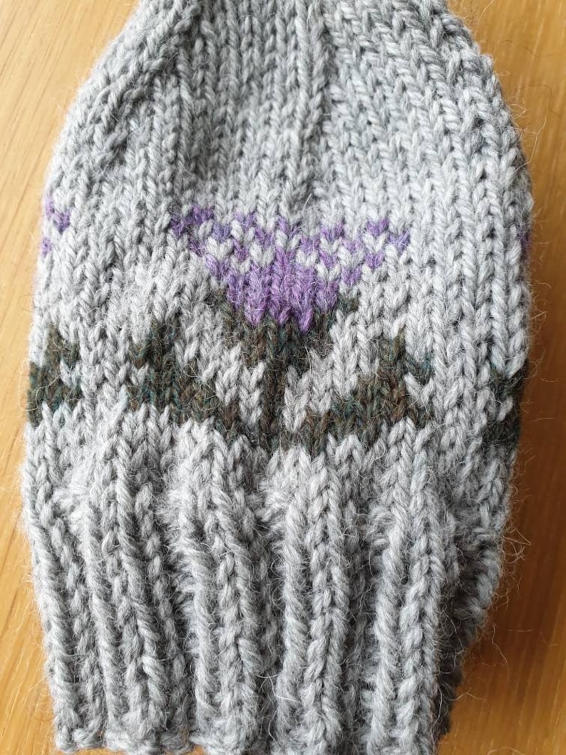 Thistle Hat - Handknitted in Orkney Scotland. Knitted in Wool and ...