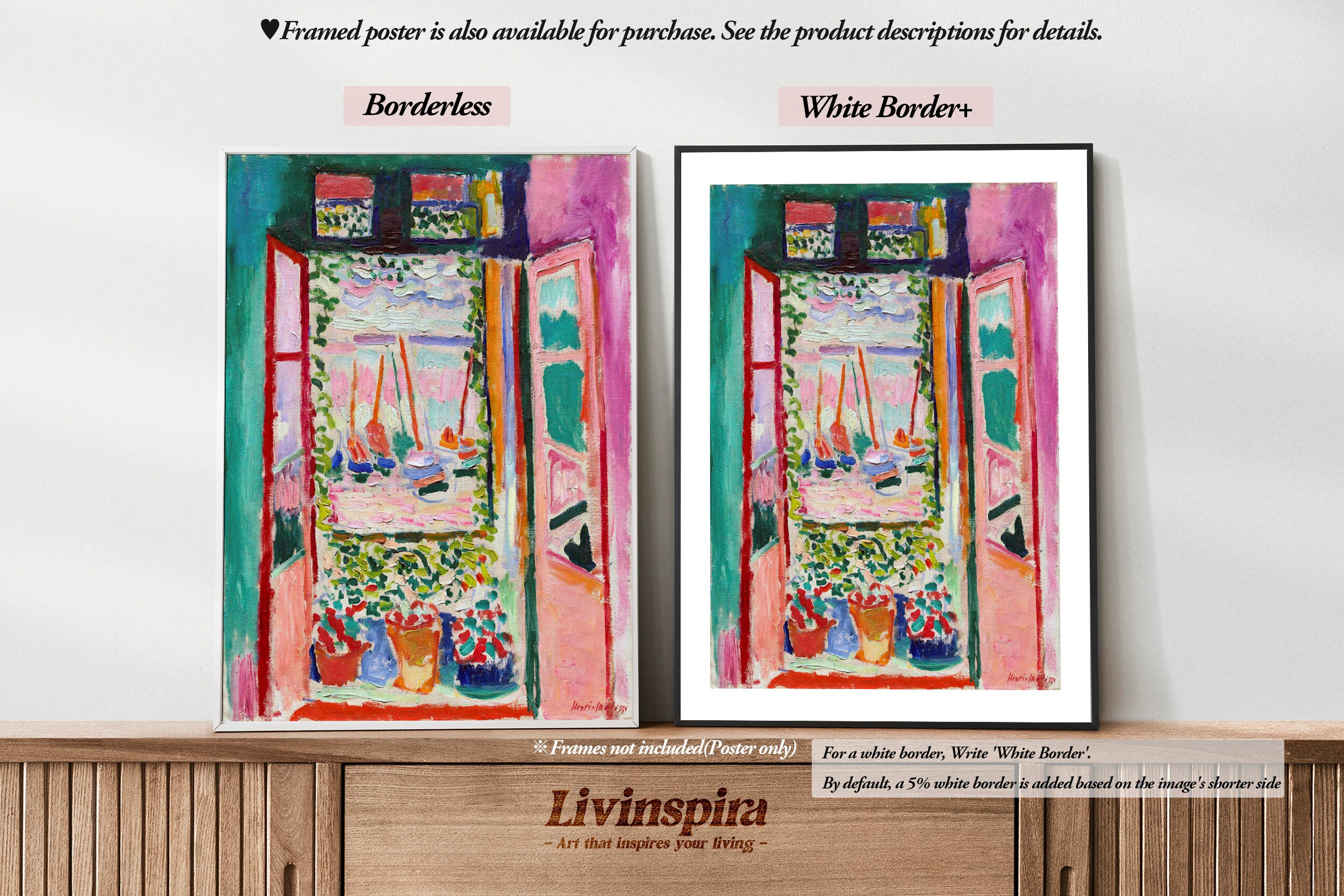 Henri Matisse Painting - Open Window | Wall Decor for Living Rooms ...