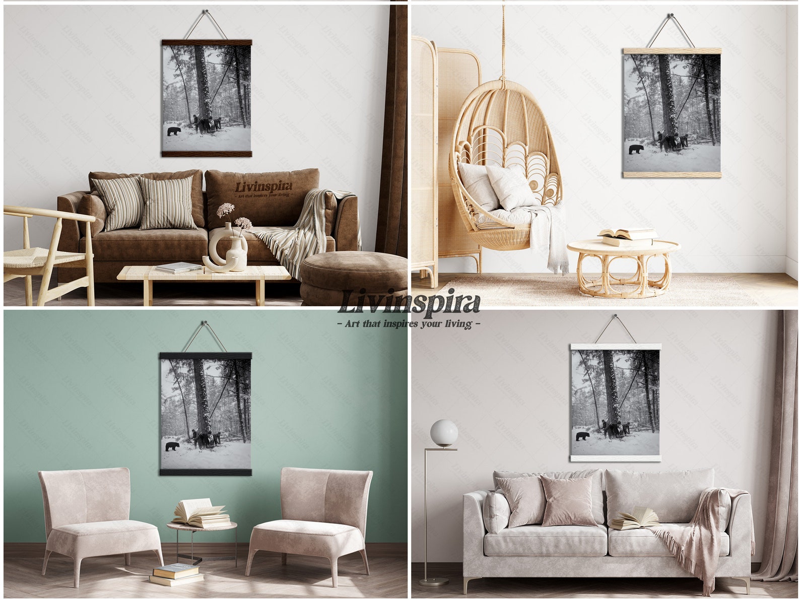 Vintage Logging Photo | Wintery Scene Historic Logging Picture | Black ...