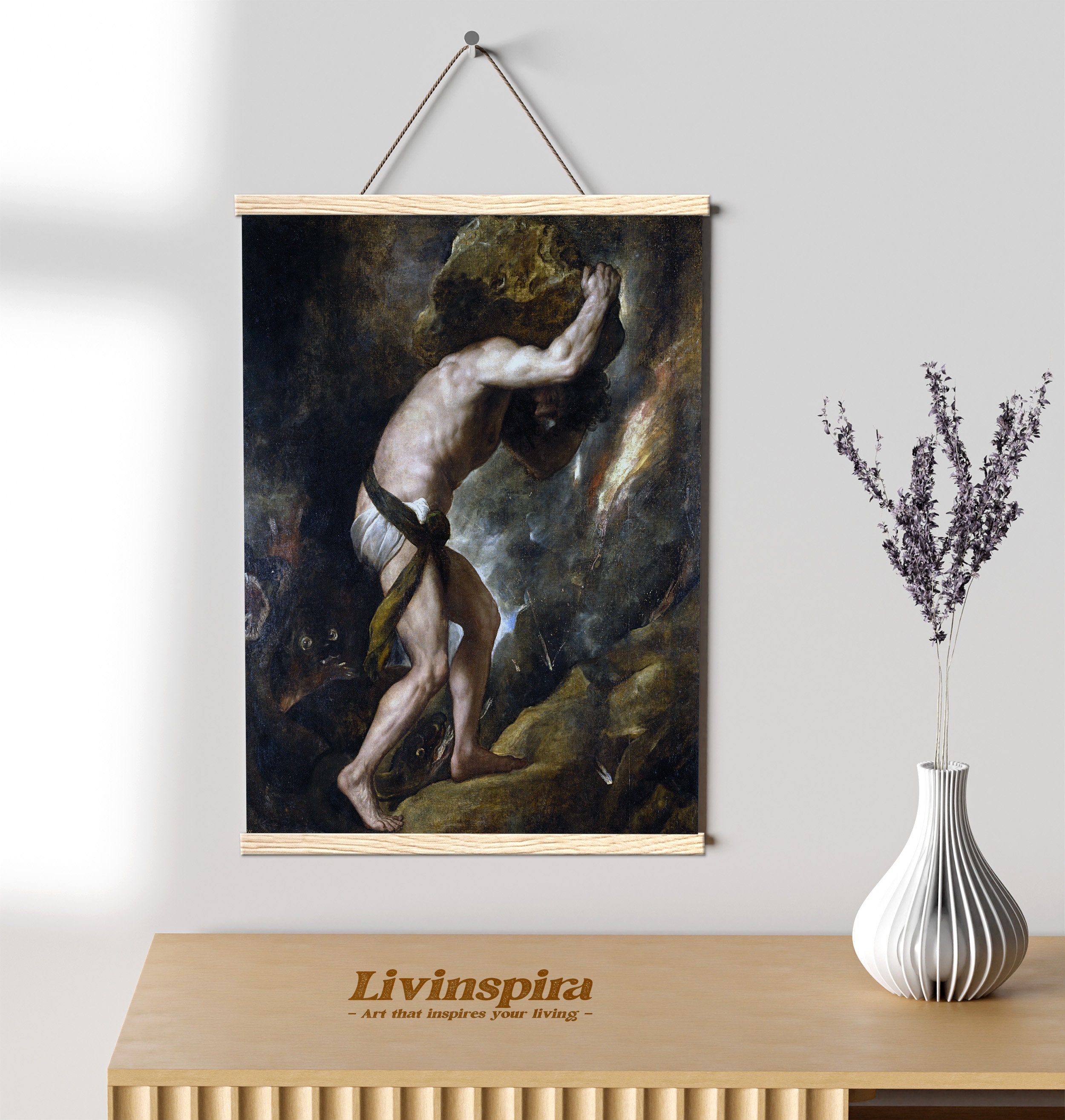 Ancient Greek Myth of Sisyphus | Timeless Artwork Depicting Struggle ...