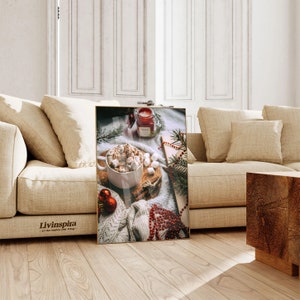 Hot Chocolate Delight Poster | Cozy Winter Treat Art, Festive Holiday ...