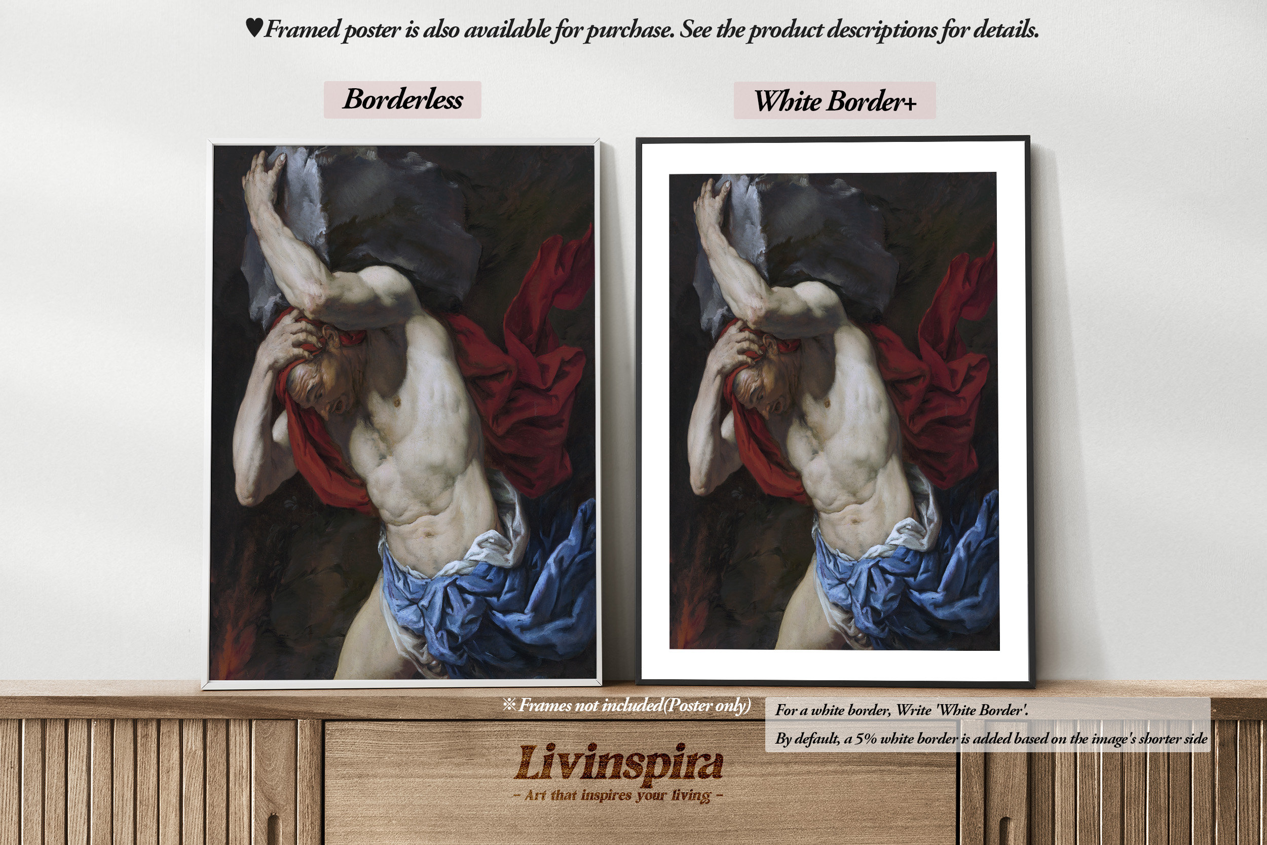 Sisyphus Art Print Classic Struggle Representation Mythology Ancient ...