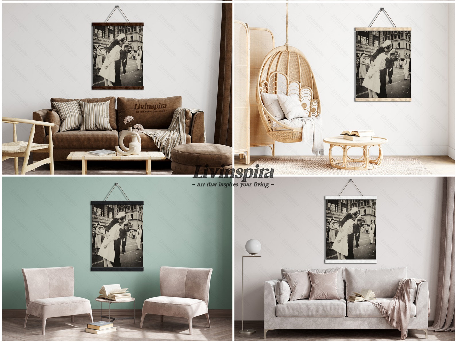 Vintage Historic Kissing Sailor Photo | V-J Day Times Square Walldecor ...