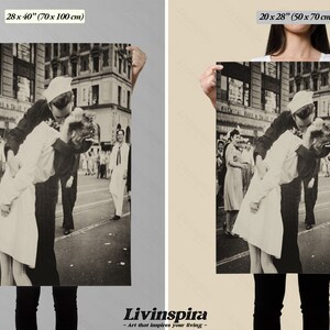 Vintage Historic Kissing Sailor Photo | V-J Day Times Square Walldecor ...