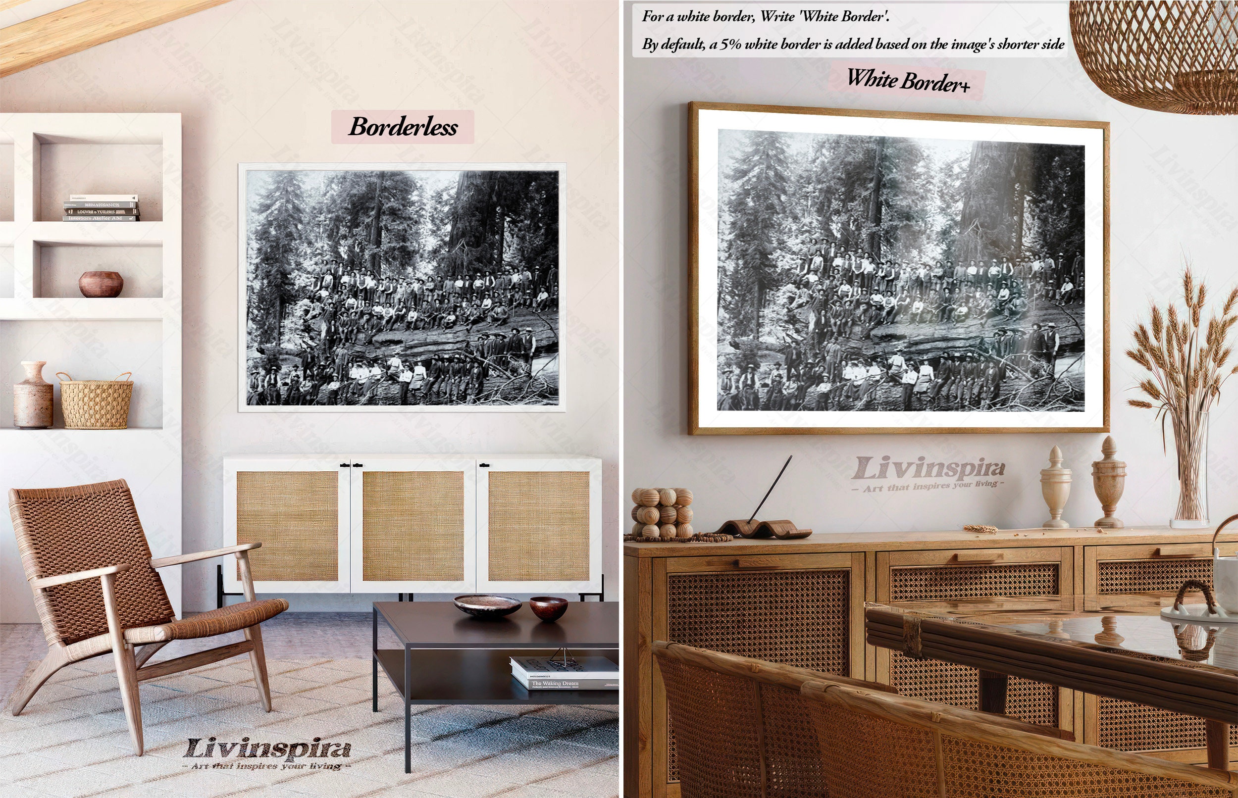 Black & White Vintage Logging Team Image | Forest Workers Scene ...