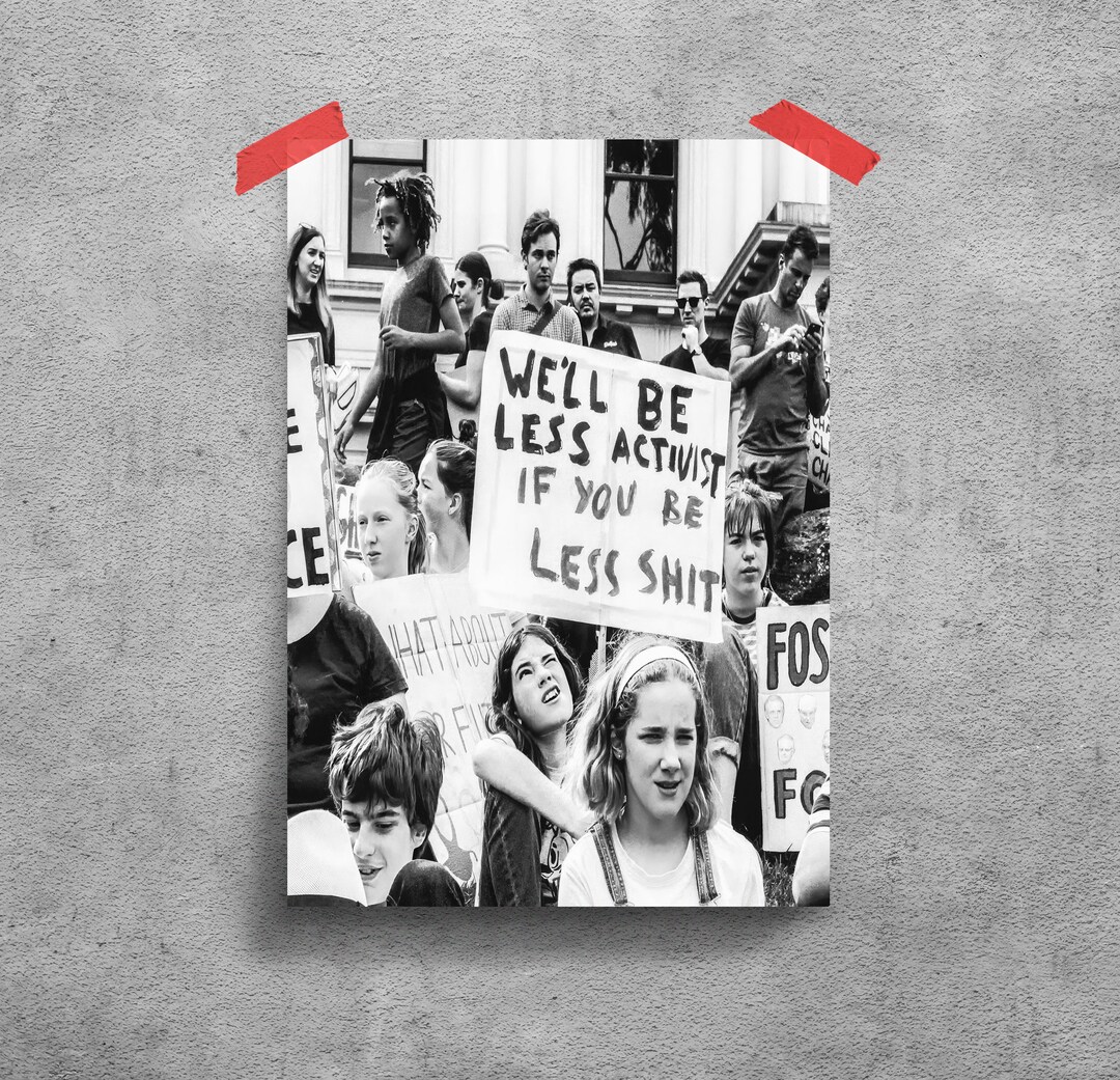 Activist Protest Quote Poster | Powerful Statement Print for Social ...
