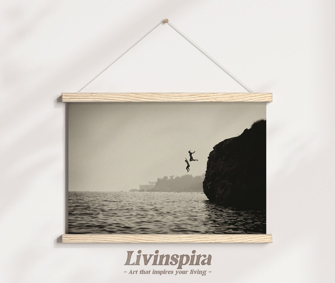 Daring Cliff Dive Poster | Capturing the Essence of Adventure & Freedom ...