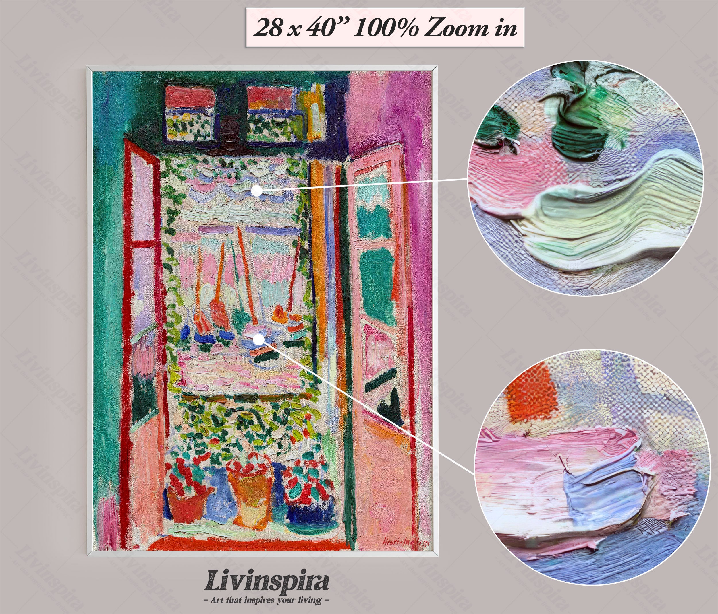 Henri Matisse Artwork - Open Window | Wall Art for Living Rooms ...