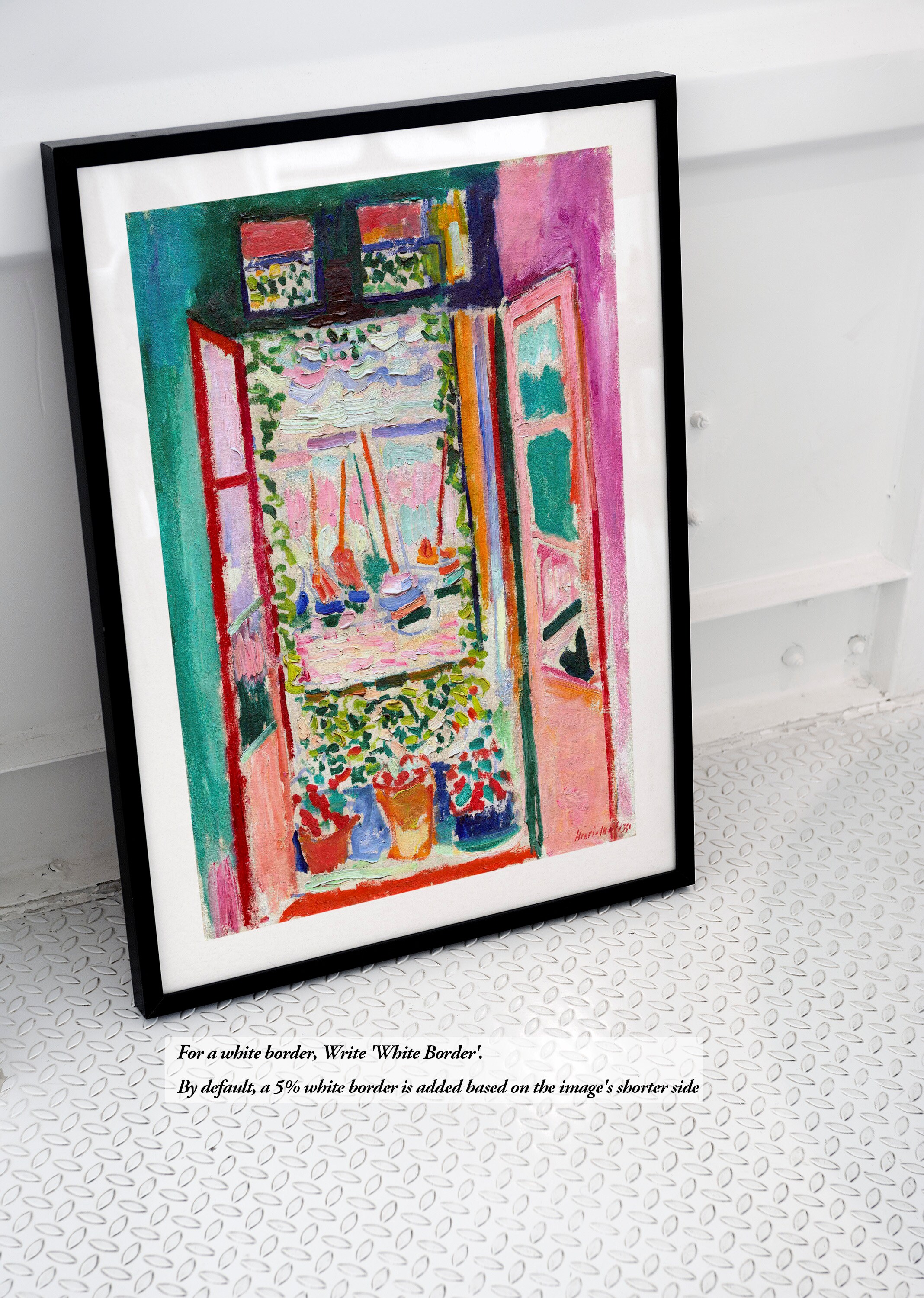 Henri Matisse Artwork Open Window Wall Art for Living Rooms Famous ...