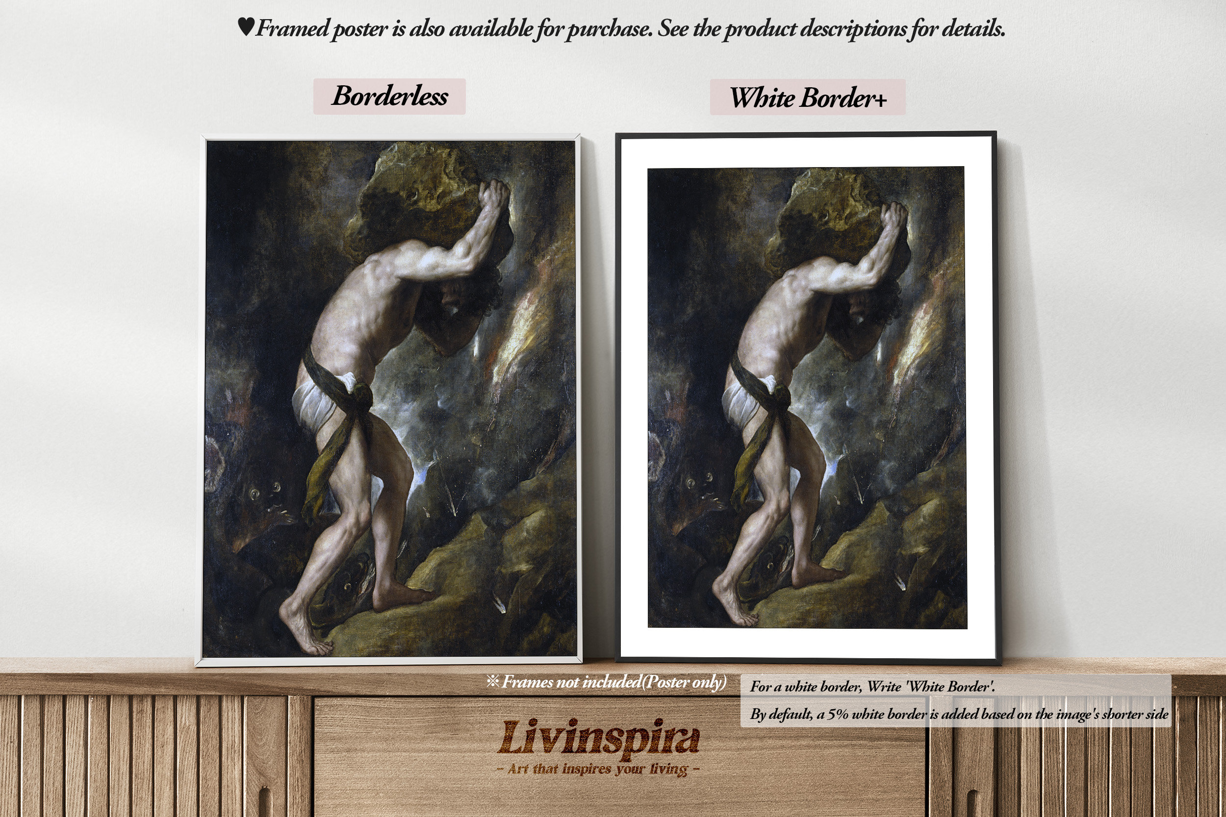Ancient Greek Myth of Sisyphus Timeless Artwork Depicting - Etsy