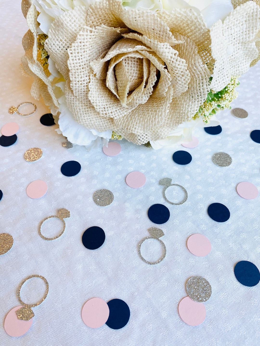 Engagement Ring Confetti. 50 Count. Bridal Shower Confetti. Wedding ...