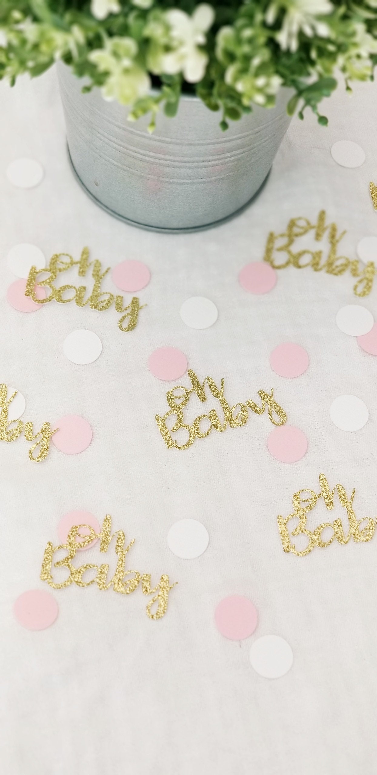 Oh Baby Confetti. 50 Count. Custom Confetti. Baby Shower Confetti ...