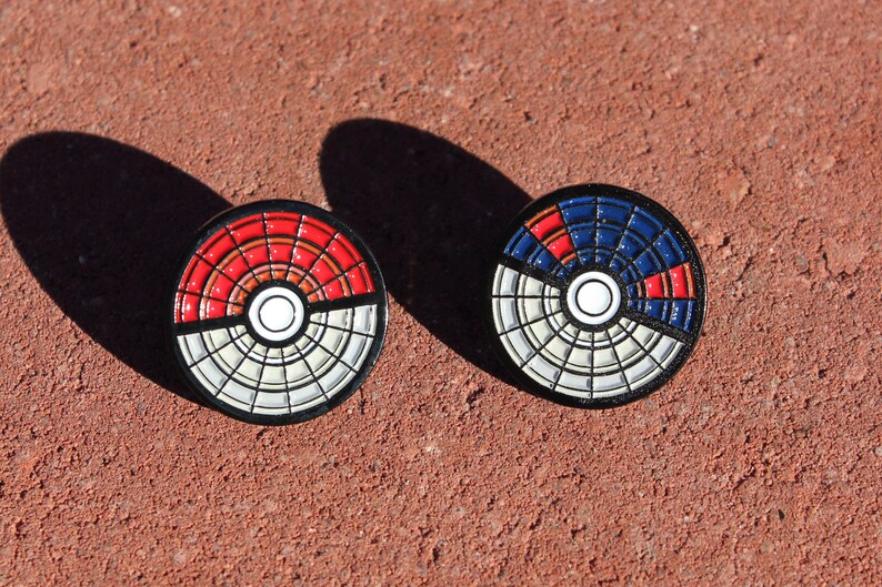 Color Gradient Pokeball Soft Enamel Pin - Etsy