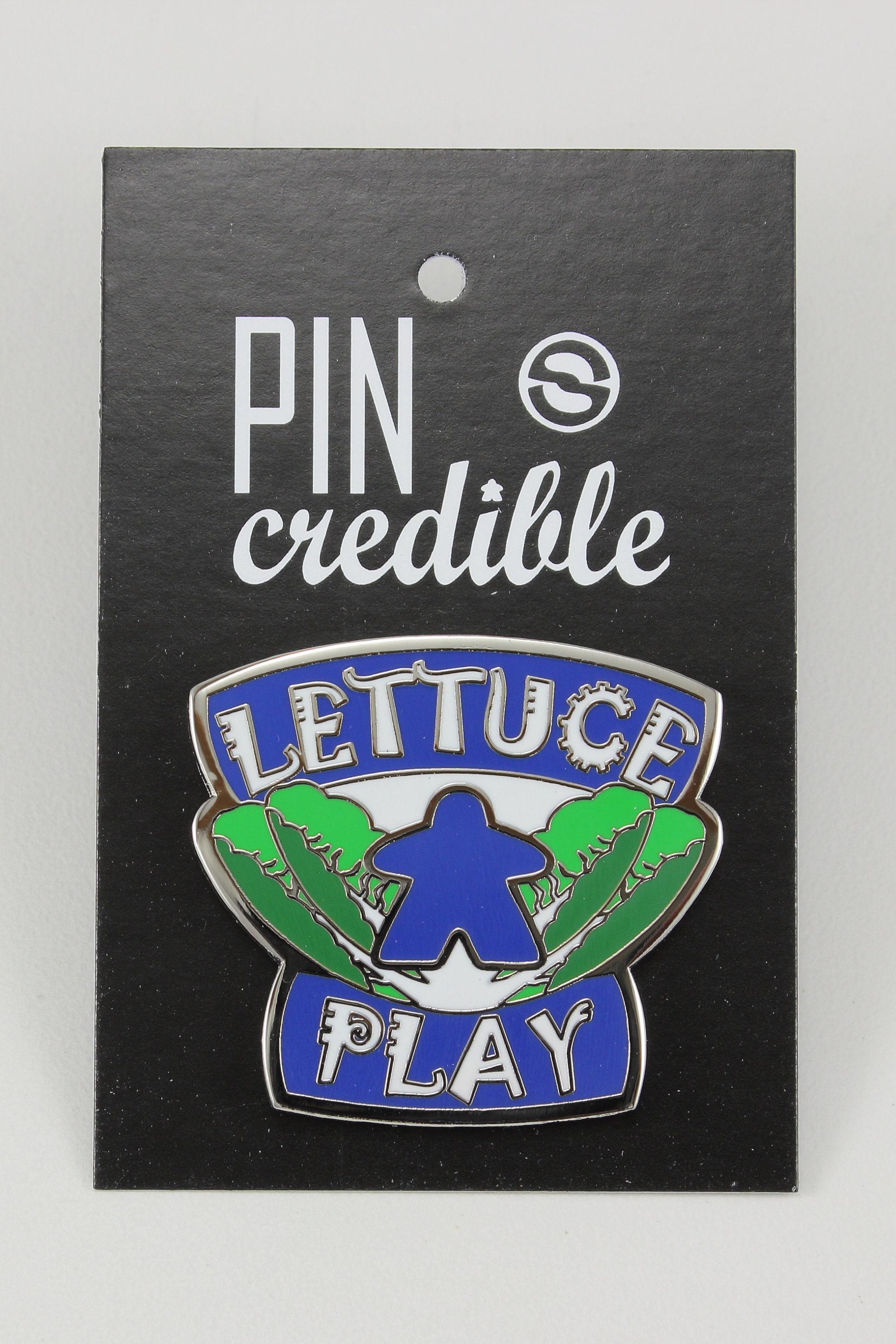 Lettuce Play Hard Enamel Meeple Pin - Etsy