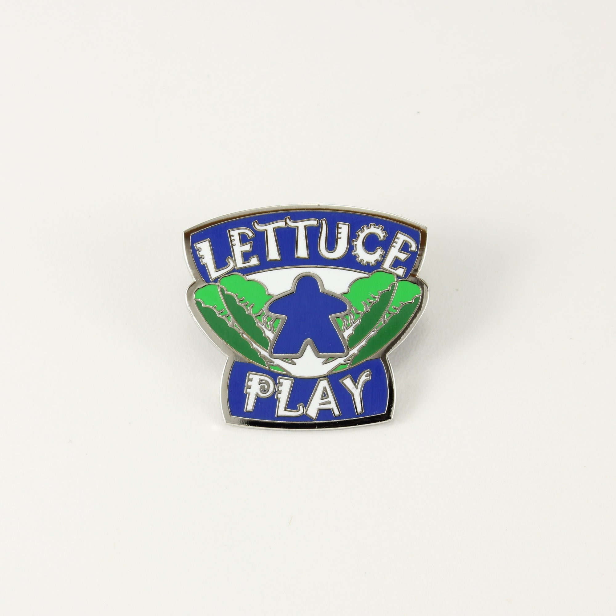 Lettuce Play Hard Enamel Meeple Pin - Etsy