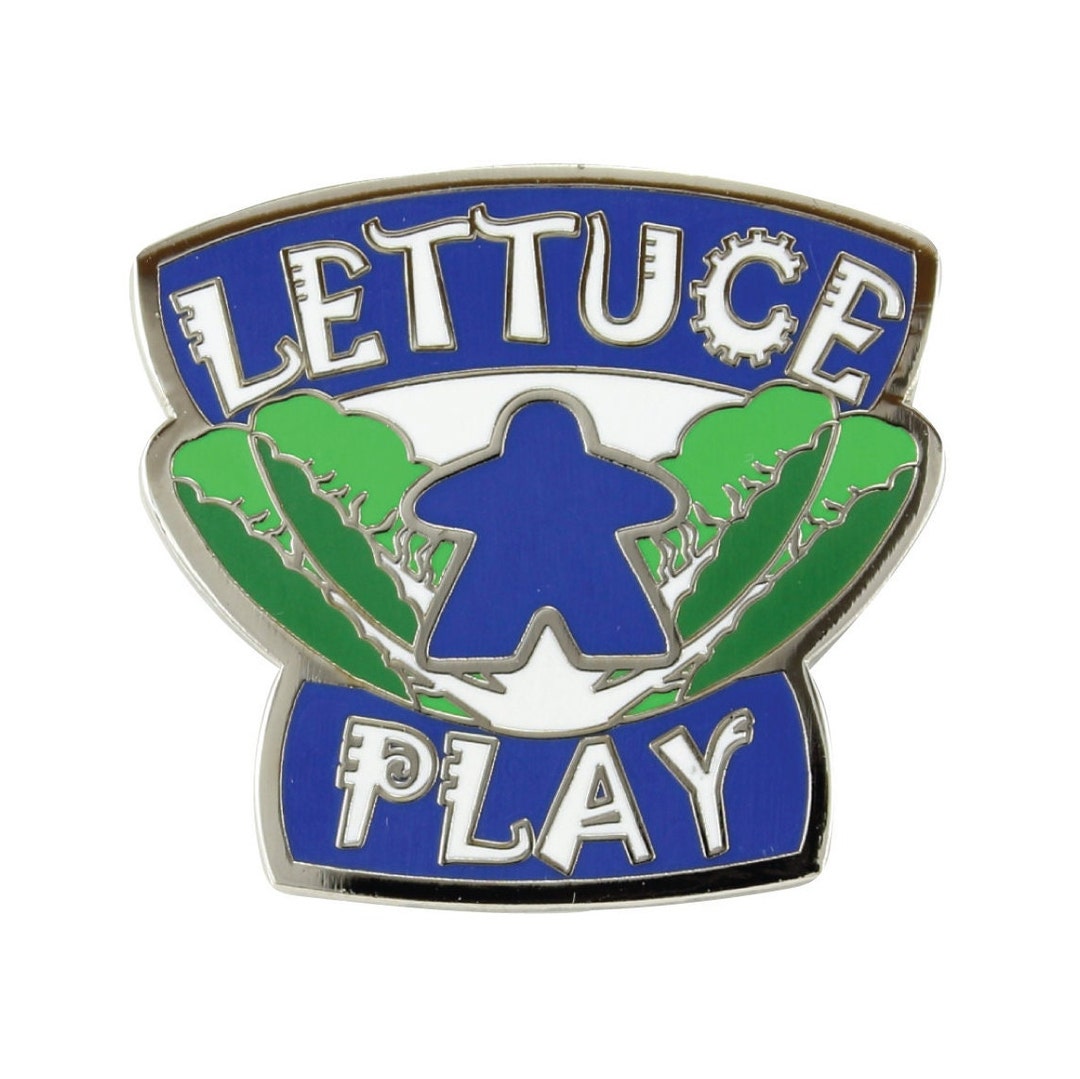 Lettuce Play Hard Enamel Meeple Pin - Etsy
