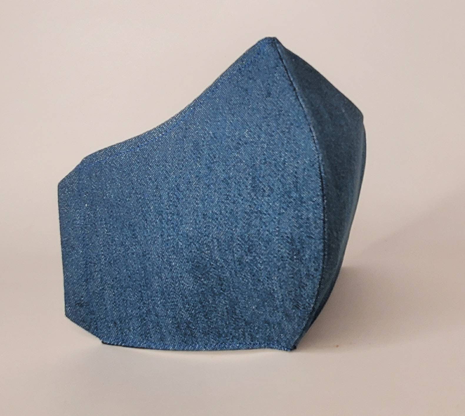 CUSTOM: Denim Blue Jean Face Mask 3D and Adjustable - Etsy