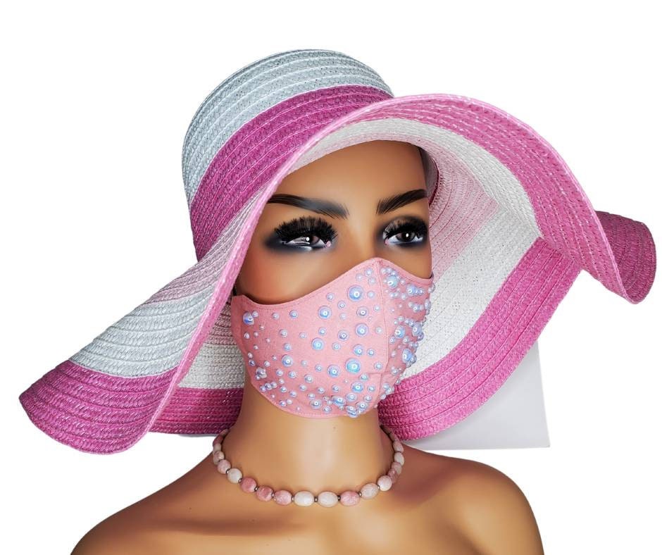 CUSTOM Gender Reveal Baby Shower Pink Face Mask Filter Pocket 3D ...