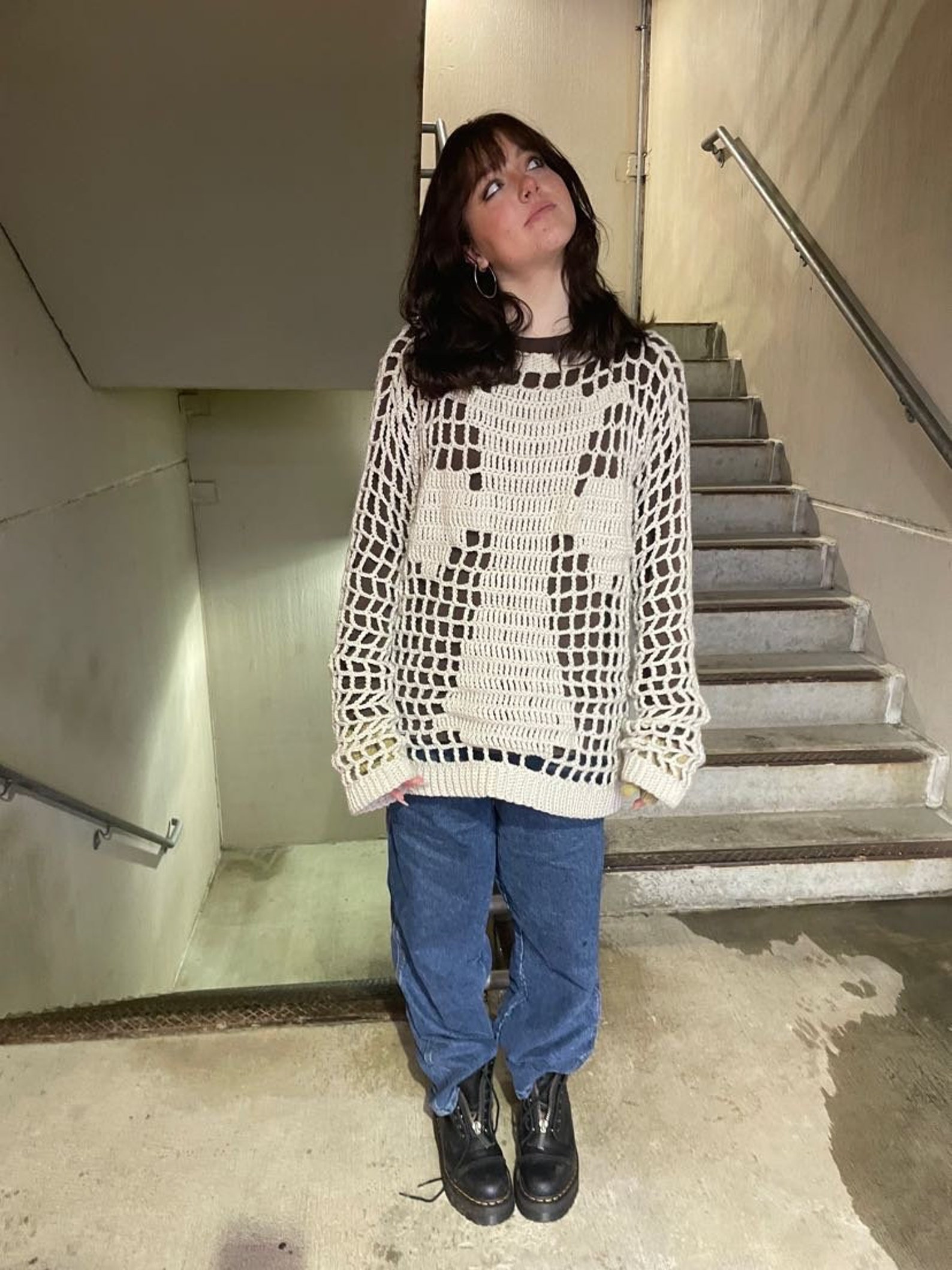 Crochet Pattern for Cross Sweater - Etsy