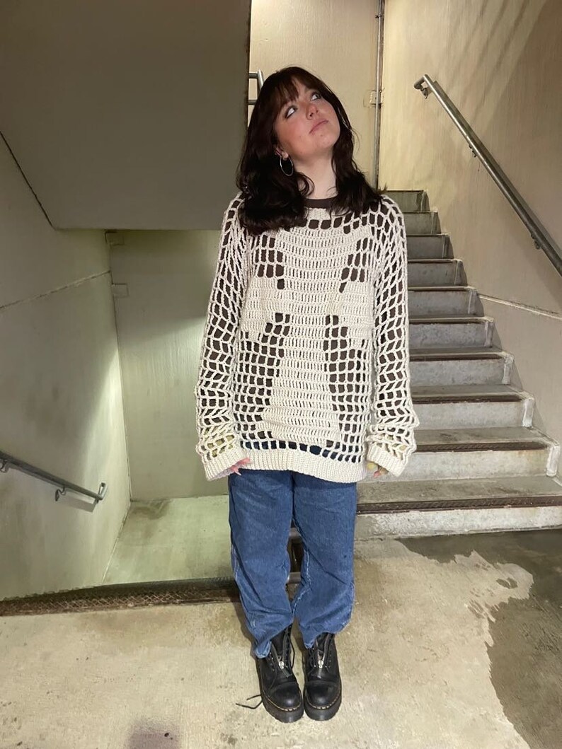 Crochet Pattern for Cross Sweater | Etsy