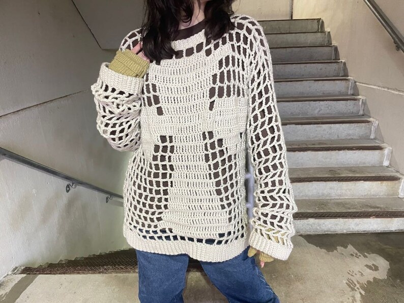 Crochet Pattern for Cross Sweater - Etsy