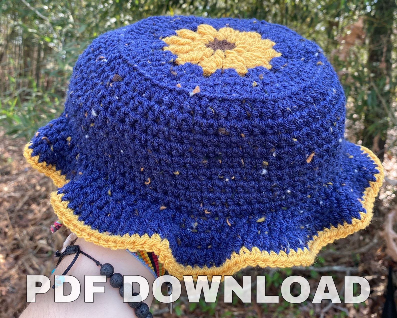 Crochet Pattern for Sunflower Bucket Hat - Etsy