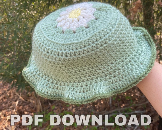 Crochet Pattern for Daisy Bucket Hat - Etsy