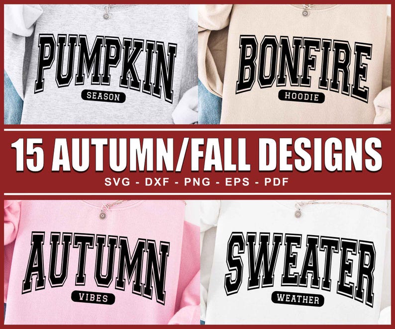 Fall Svg Bundle, Autumn Svg Bundle, Fall Png, Autumn Png, Pumpkin ...