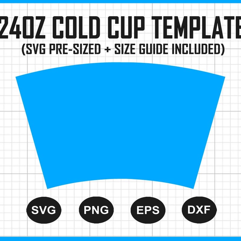 Dtf Cup Size Template - Etsy