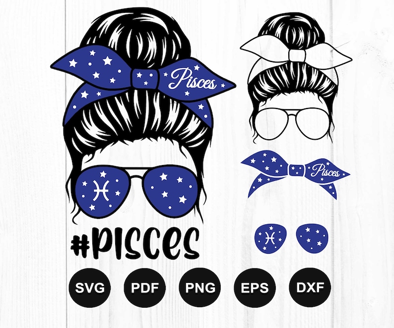 Pisces Svg Pisces Astrology Sign Svg Pisces Zodiac Sign Svg - Etsy