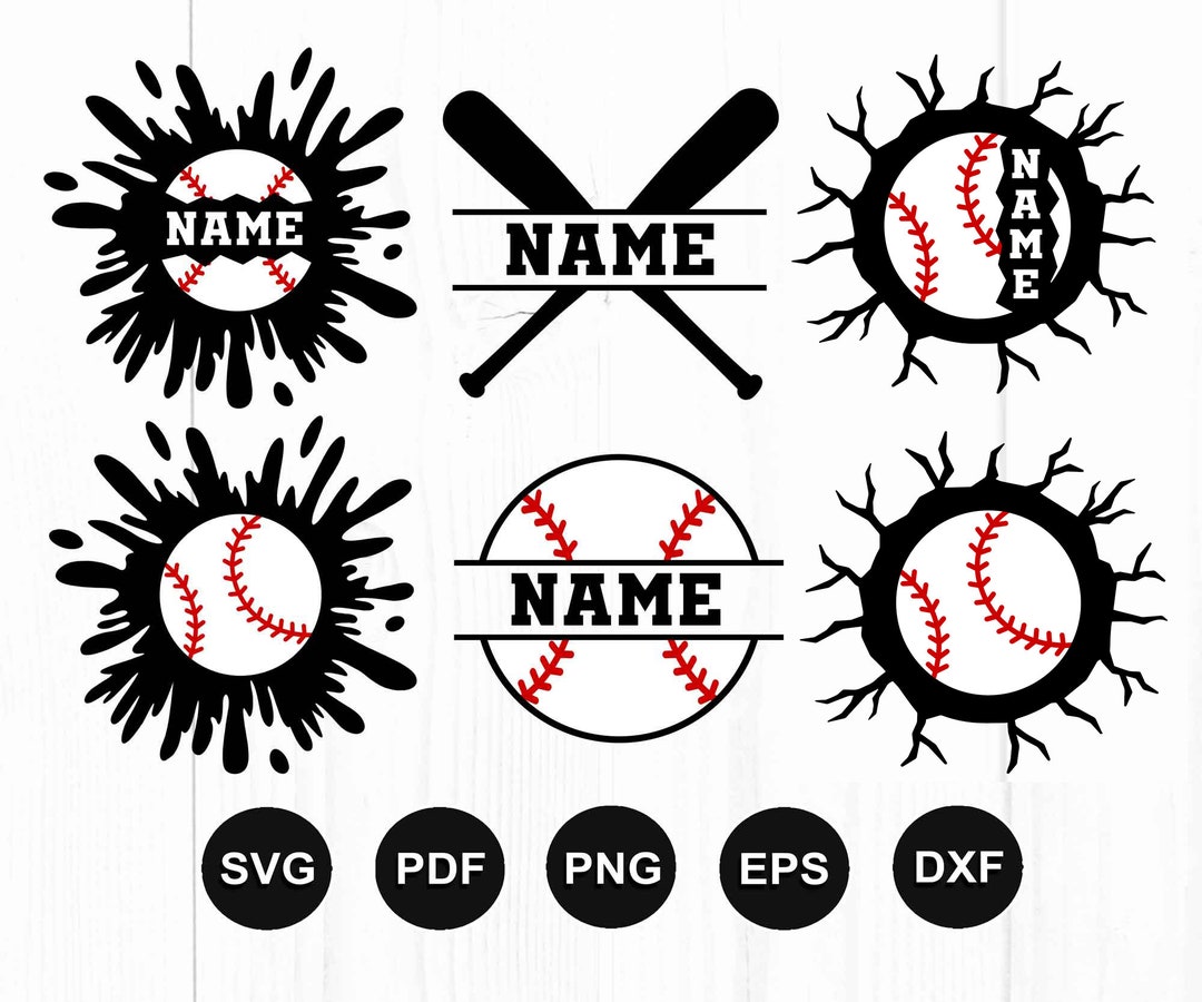 Baseball Svg Bundle, Softball Svg Bundle, Baseball Monogram Svg ...