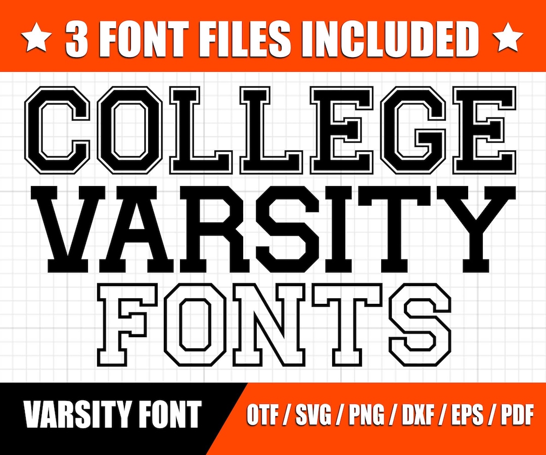 Varsity Font, College Font, Jersey Font, Varsity Letters, Varsity Font ...