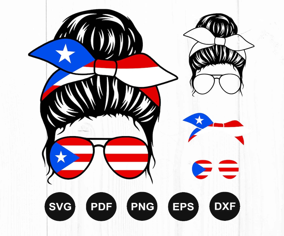 Puerto Rico Mom Life Svg, Puerto Rican Mom Life Svg, Puerto Rico Flag ...