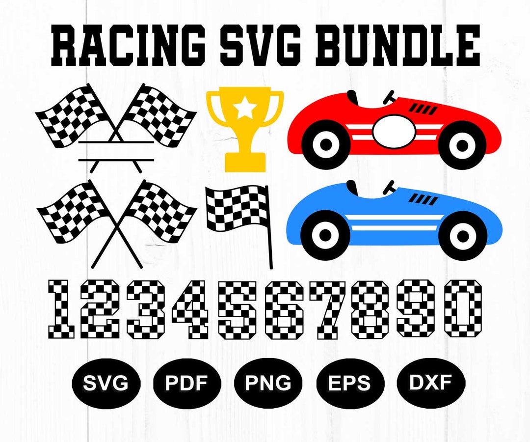 Racing Svg Bundle, Retro Race Car Svg, Race Car Svg, Race Car Clipart ...