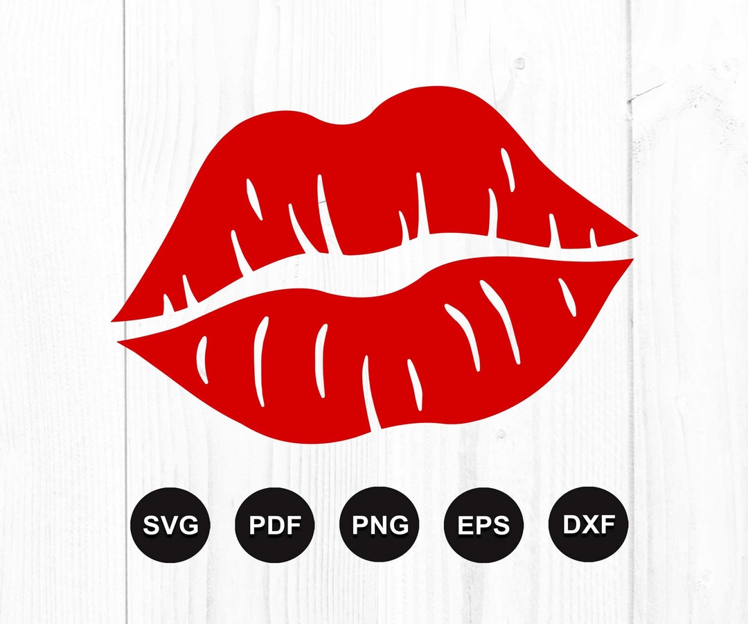 Lips Svg Red Lips Svg Kiss Svg Lips Cut File Kiss Design Lips