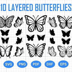 Butterfly Svg - Etsy