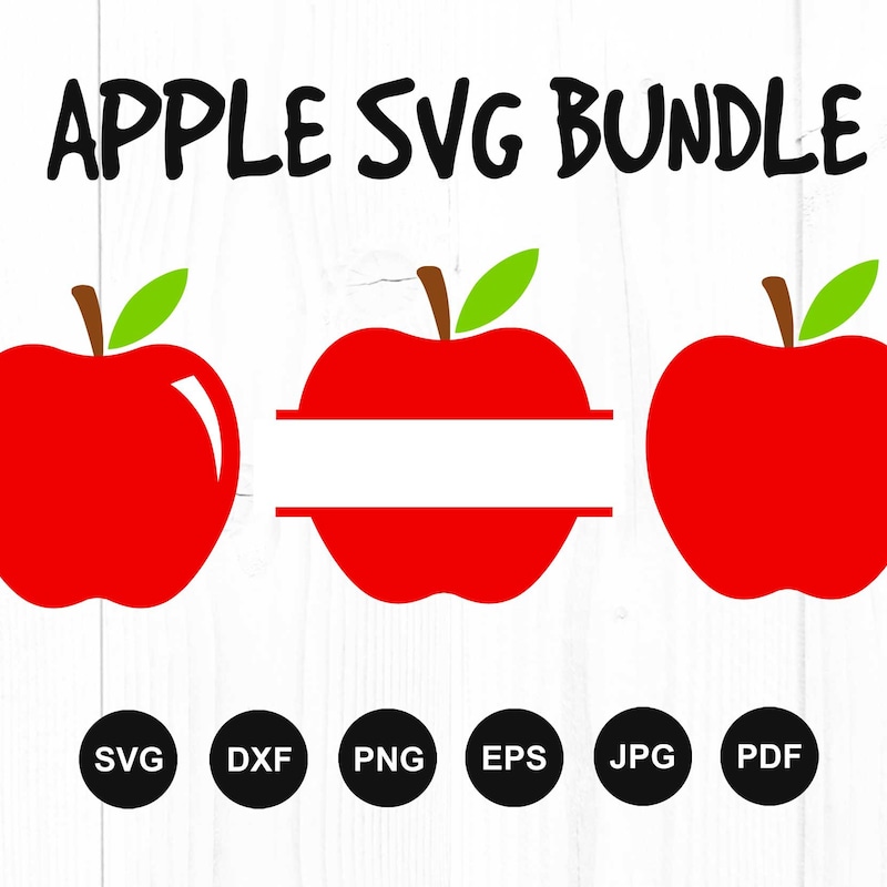 Apple Svg - Etsy