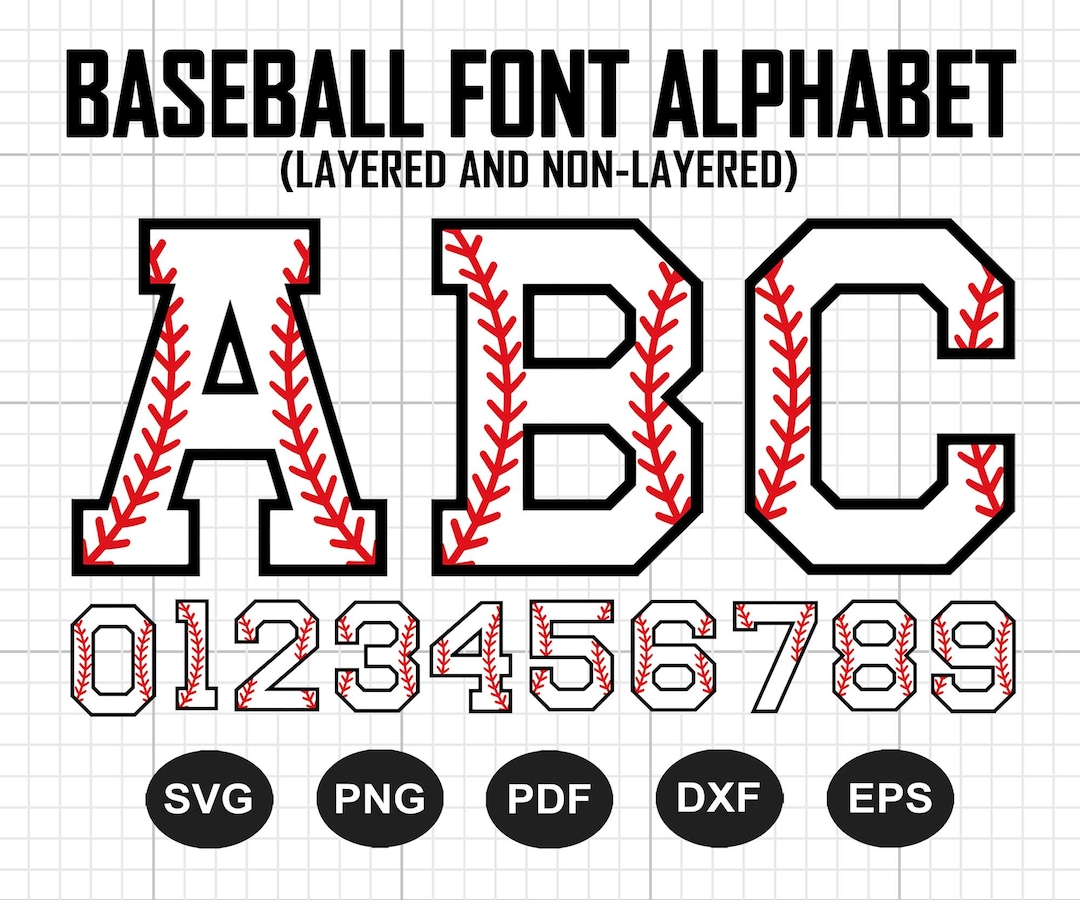 Baseball Font Svg, Baseball Team Svg, Baseball Mom Svg, Softball Svg ...