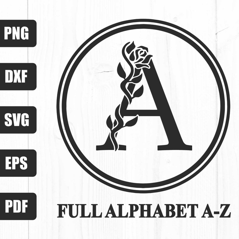 Vine Monogram Svg - Etsy