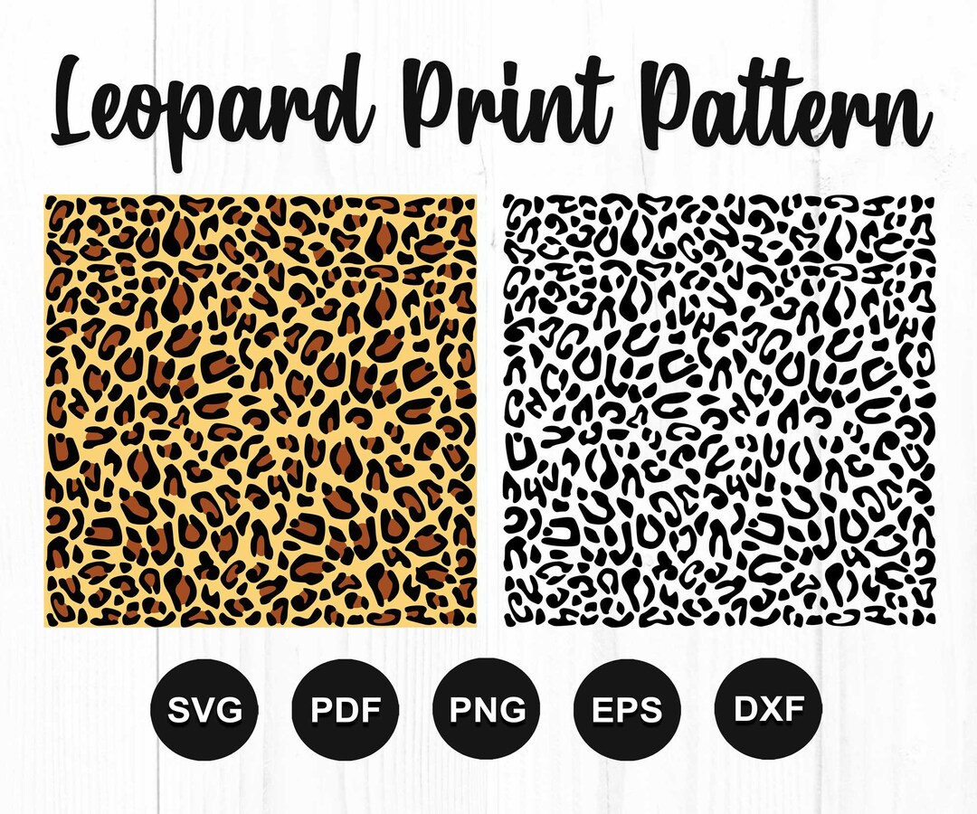 Leopard Print Svg Bundle, Leopard Pattern Svg, Leopard Texture Svg ...