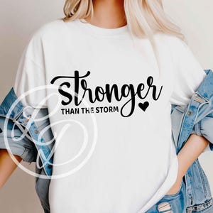 Stronger Than the Storm Svg, Inspirational Svg, Motivational Svg ...