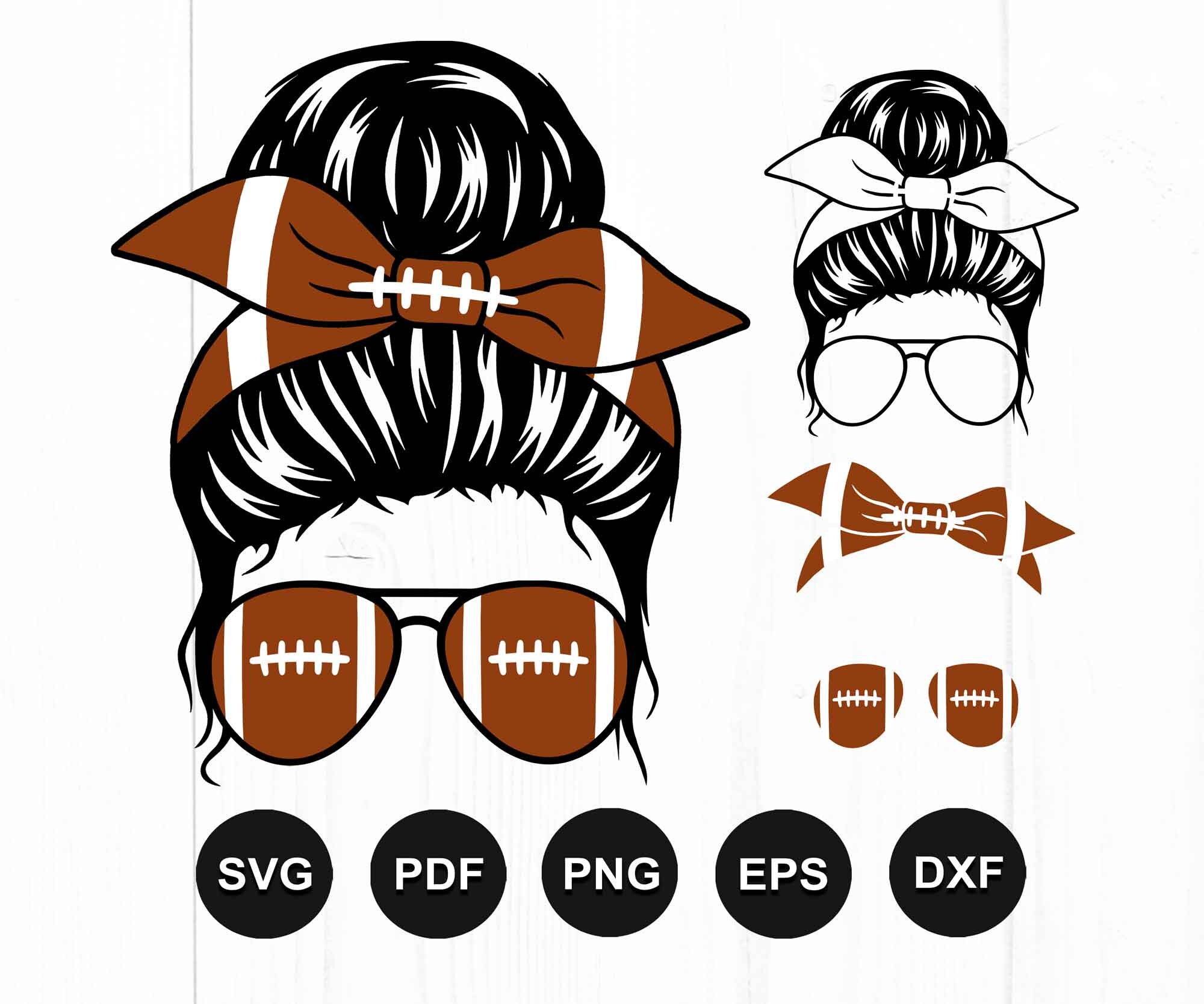 Football Mom Svg Football Mom Life Svg Mom Life Svg Messy Etsy