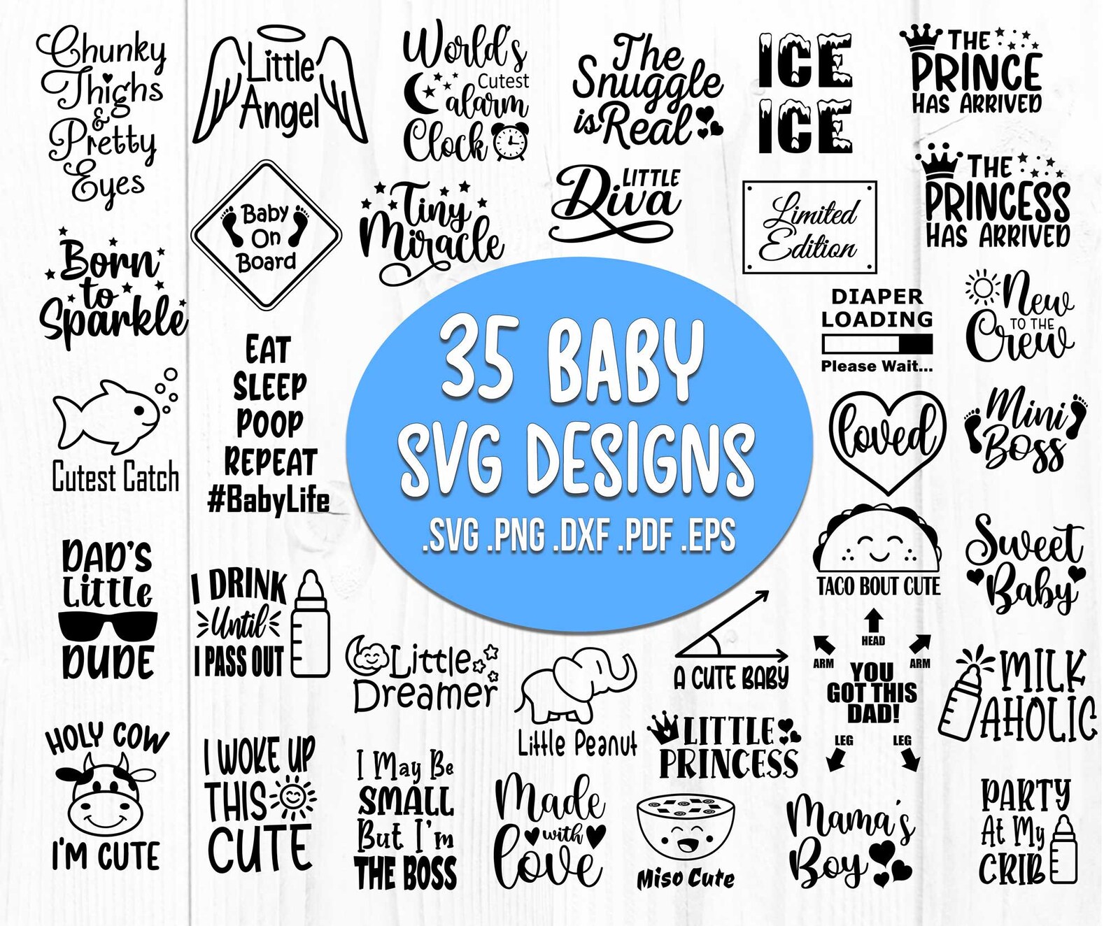 Baby SVG Bundle Baby Shower SVG Newborn SVG Bundle Baby | Etsy Canada