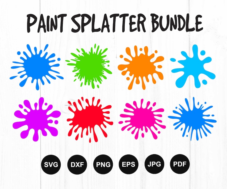 Paint Splatter Svg Paint Splat Svg Ink Splatter Paint | Etsy