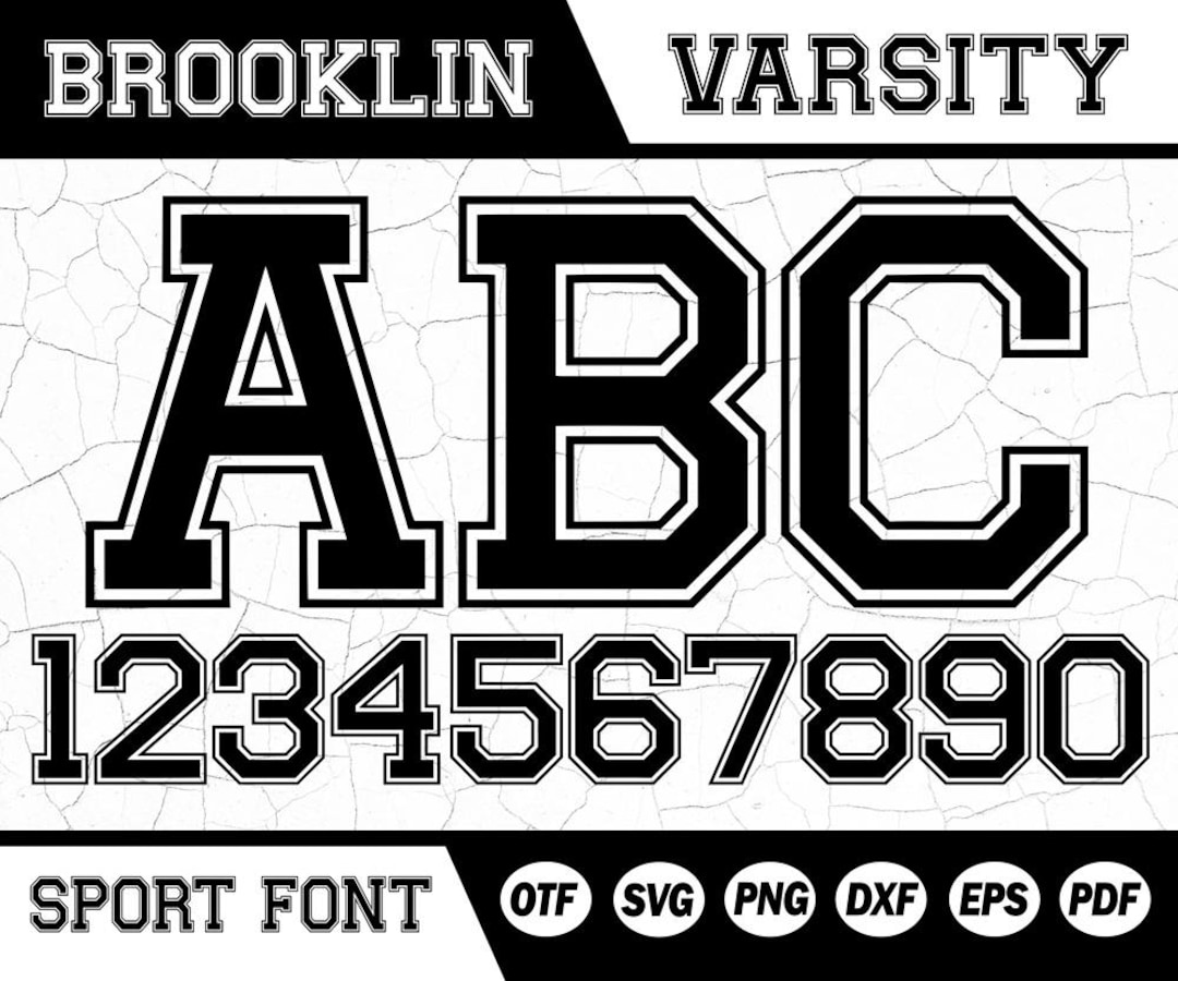 Varsity Font, College Font, Jersey Font, Varsity Letters, Varsity Font ...