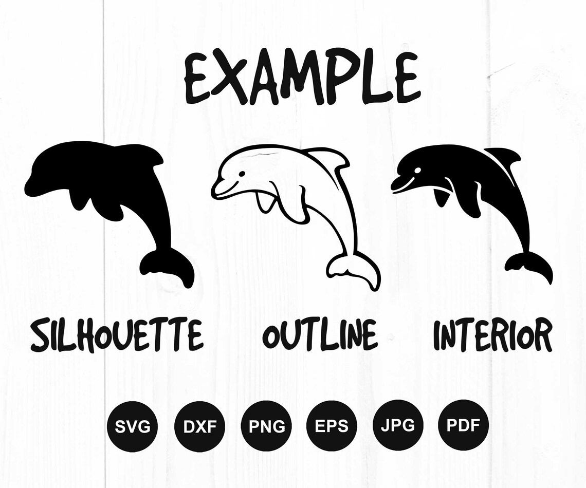 Dolphin Svg Layered Dolphin Svg Dolphin Cut File for Cricut | Etsy ...