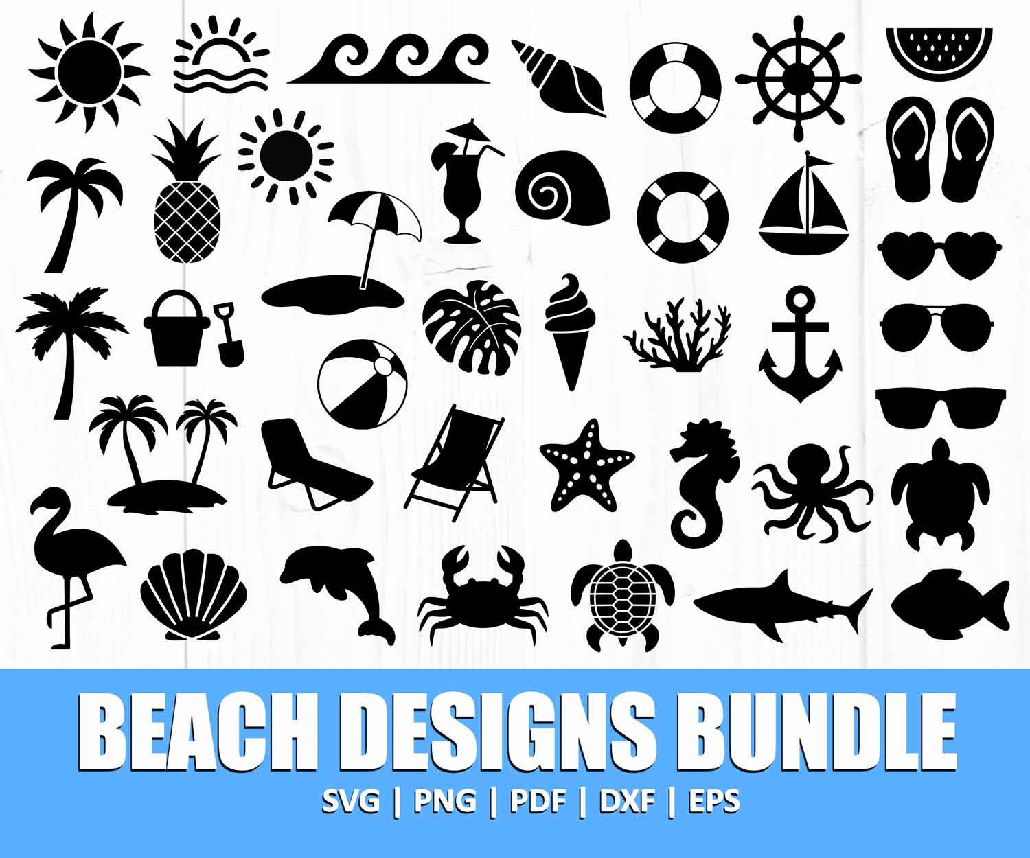Strand-Svg-Bundle, Strand-Clipart-Svg-Bundle, Sommer-Svg, Palme-Svg ...