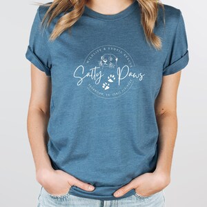 Salty Paws Wildlife Rescue Logo Fundraising T-shirt for Rescue Efforts ...