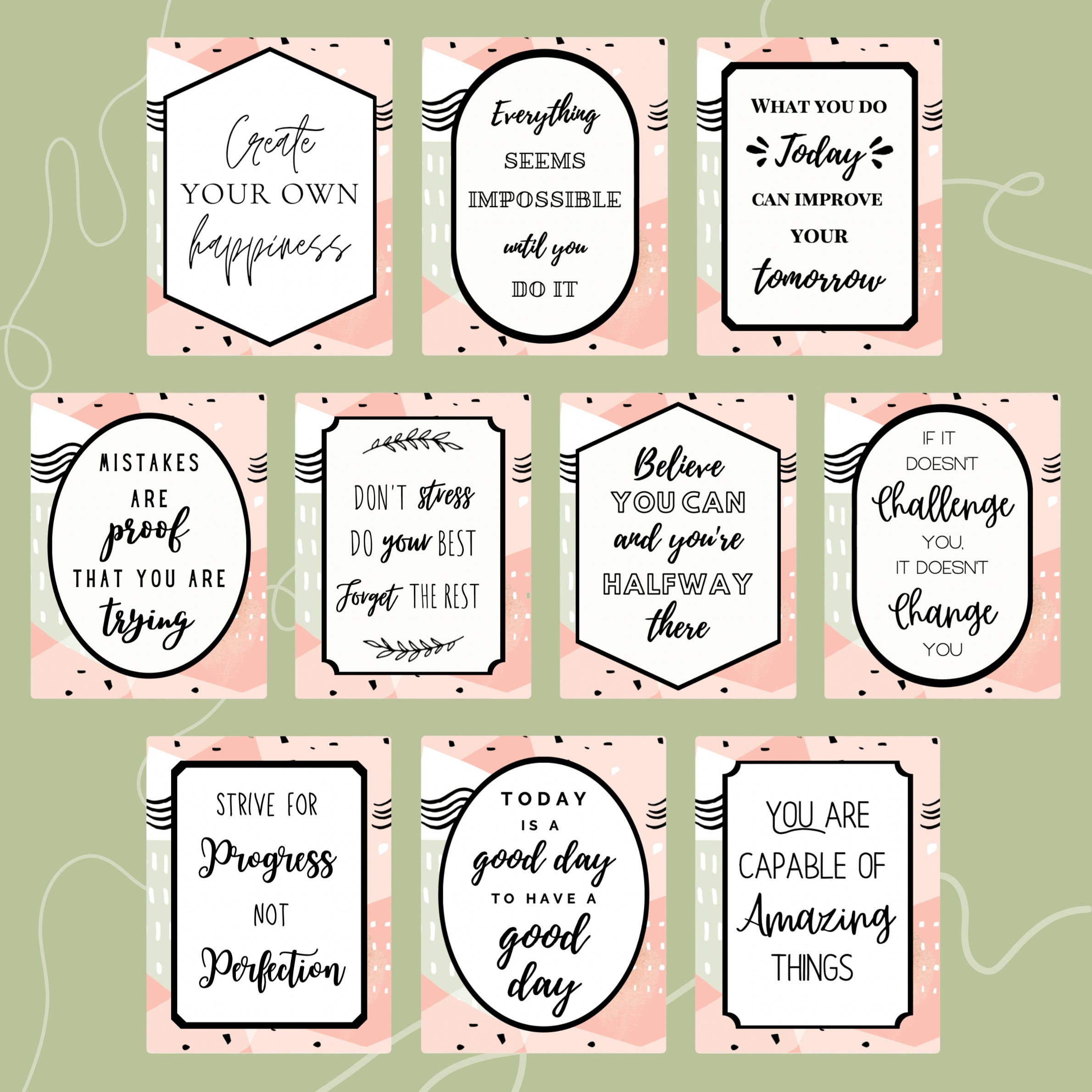 Printable Classroom Posters: 10-PACK Printable Classroom - Etsy